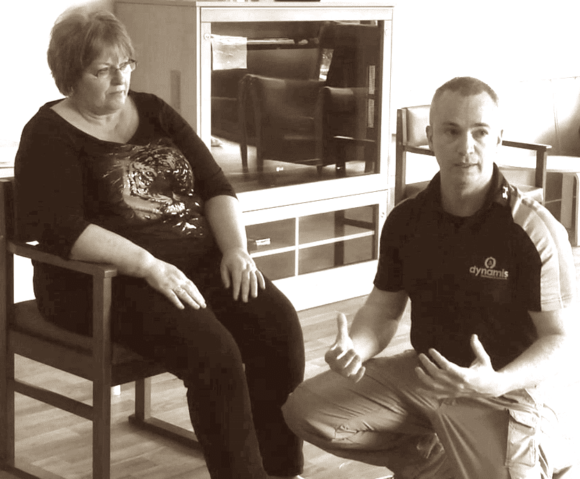 Restraint training in elderly care